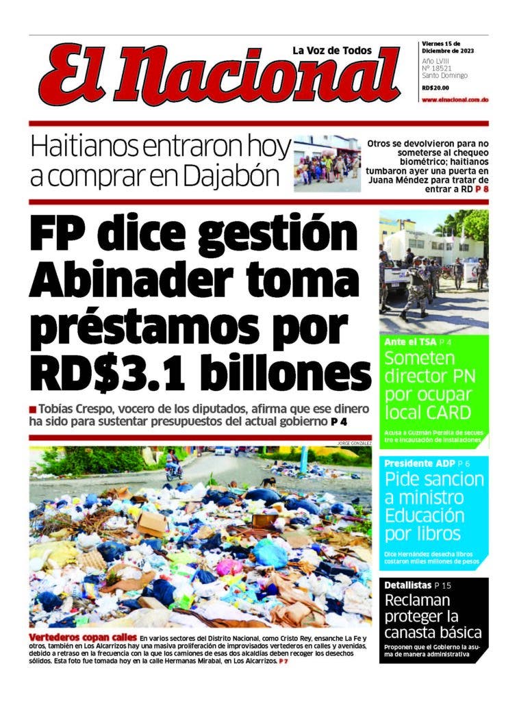 Impreso viernes 15 diciembre 2023